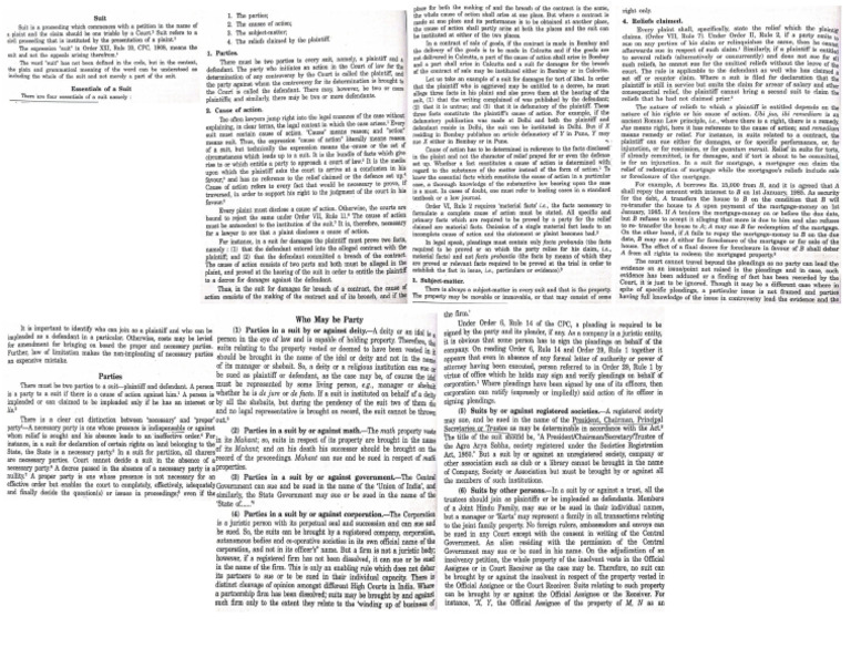 Frames of Suit and Parties To Suit | PDF