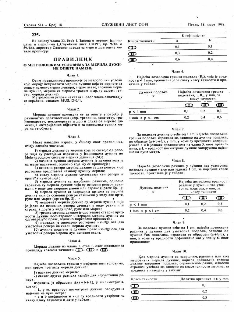 MUS Za Mjerila Dužine Opšte Namjene | PDF