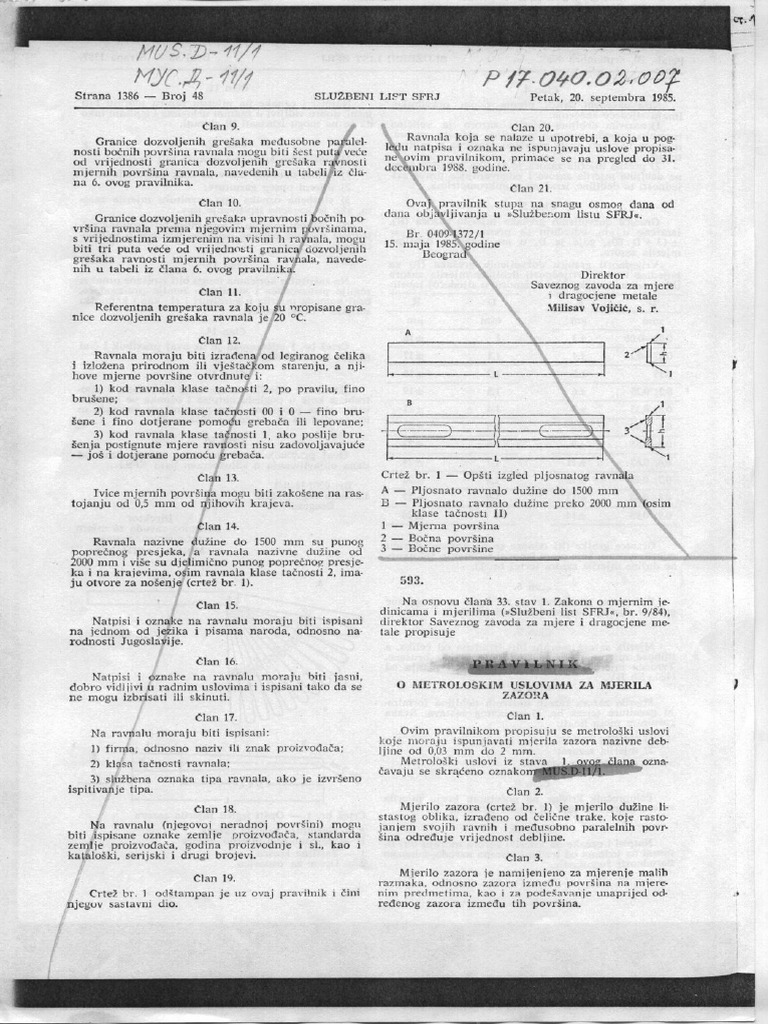 MUS Za Mjerila Zazora | PDF