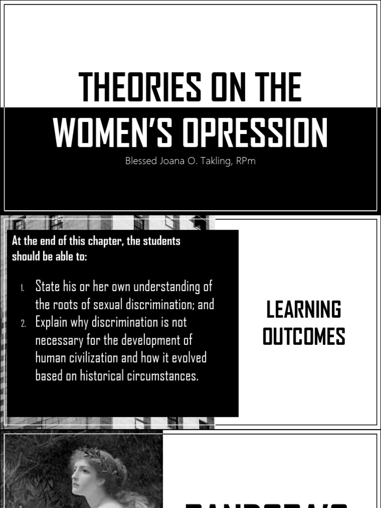 THEORIES-OF-THE-OPPRESSION-OF-WOMEN (2) | PDF | Paul The Apostle | Goddess
