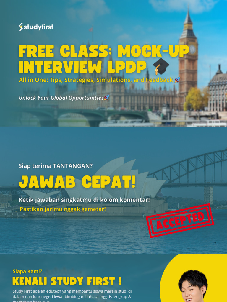 FREE CLASS MockUpInterview LPDP ? | PDF