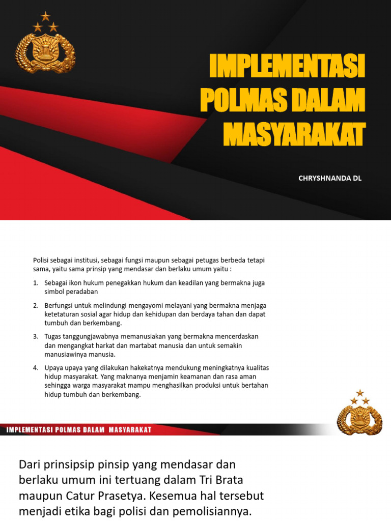 Implementasi Polmas dalam Masyarakat (1) | PDF