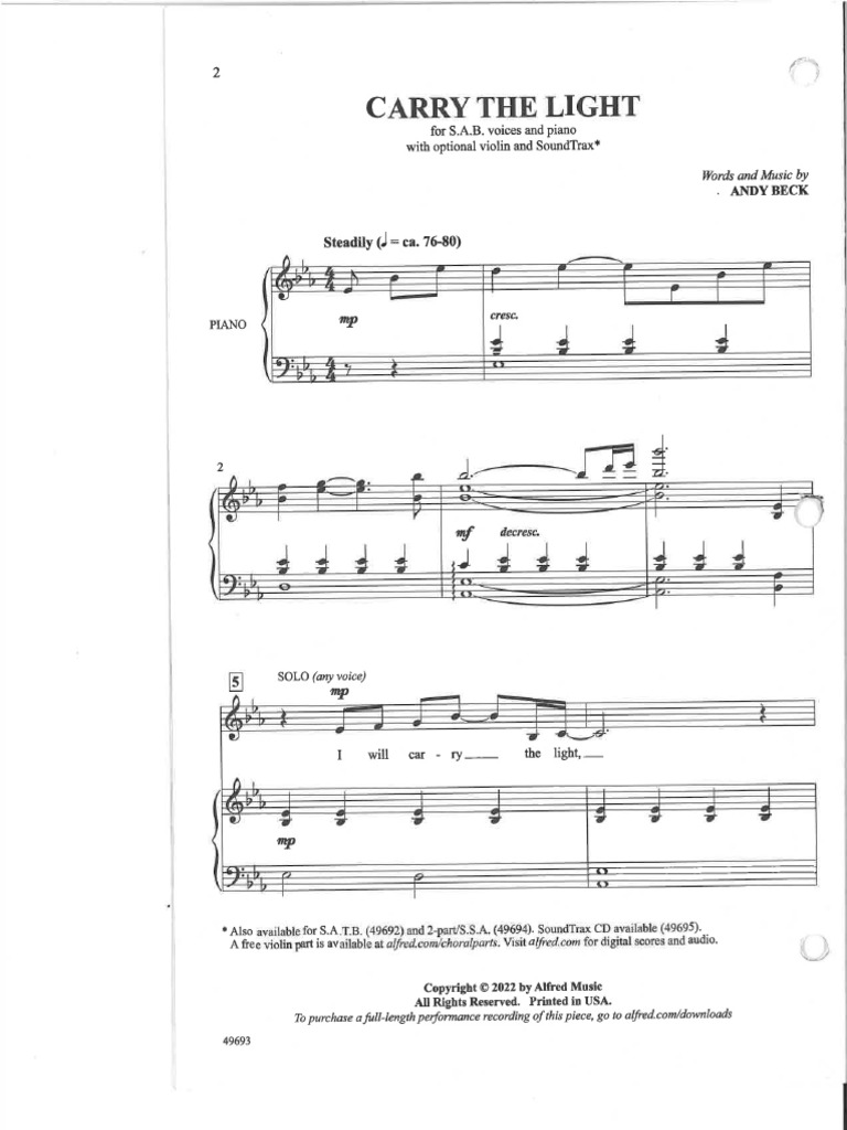 Carry The Light | PDF