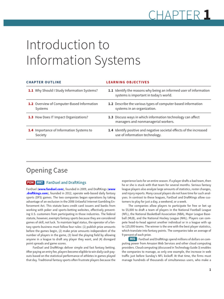 Introduction to Information Systems 7th Australia ... ---- (Chapter 1 Introduction to ...