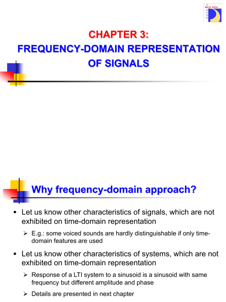 Chapter3_frequency-Domain Representation of Signals | PDF | Spectral Density | Fourier Transform