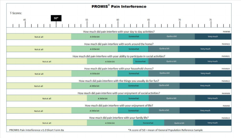 PROMIS Pain Interference 8a | PDF