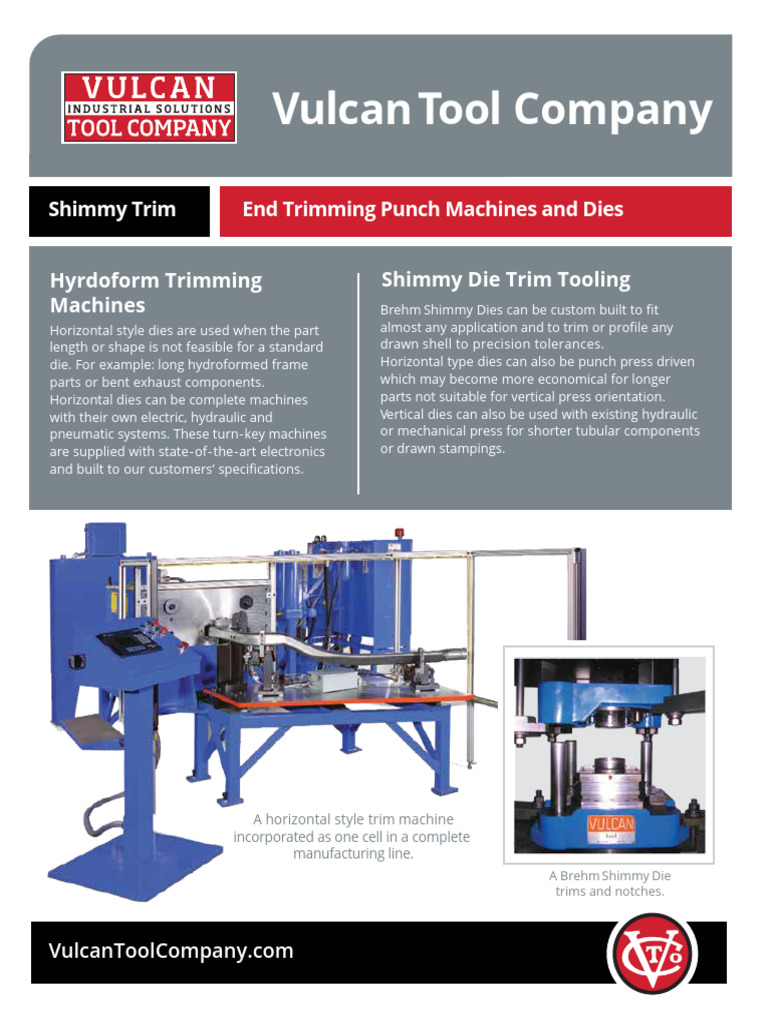 Shimmy Trim - Vulcan Tool | PDF | Machine Tool | Industrial Processes