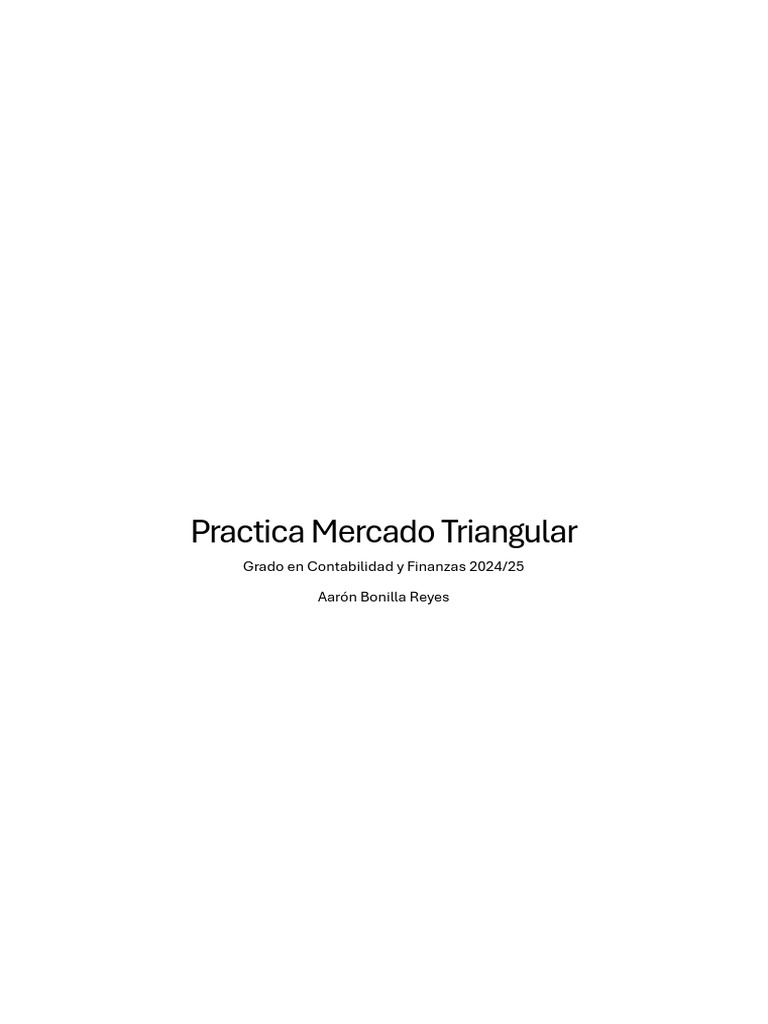 Practica Mercado Triangular | PDF | Comercio | Seguro