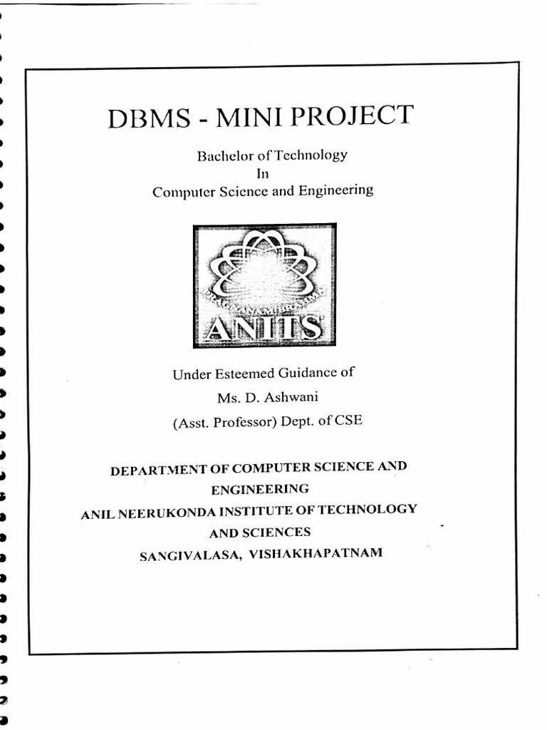 DBMS Project | PDF