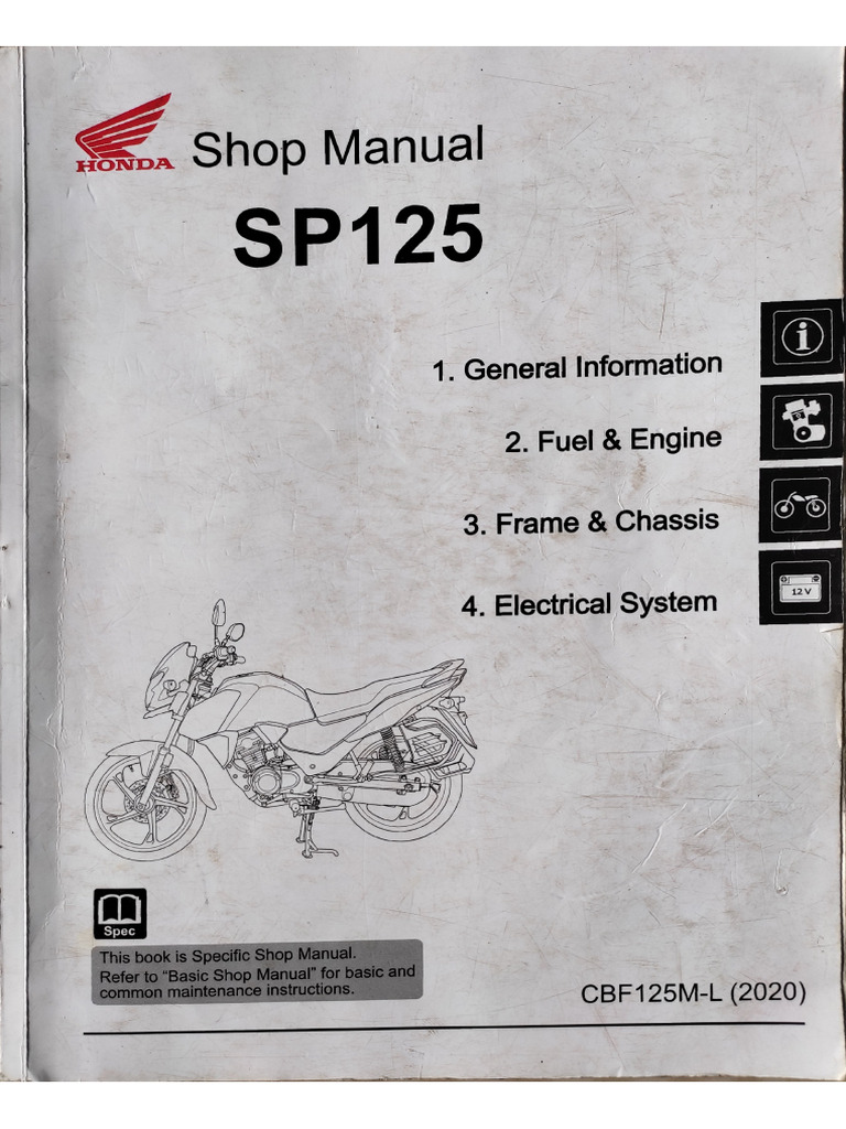 Honda SP 125 BS6 Workshop Manual - Unlocked | PDF