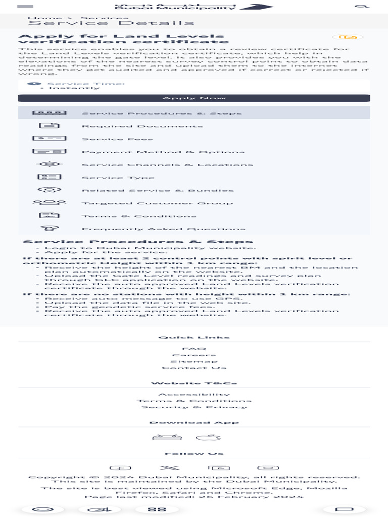 Land Levels Verification Certificate Guide | PDF