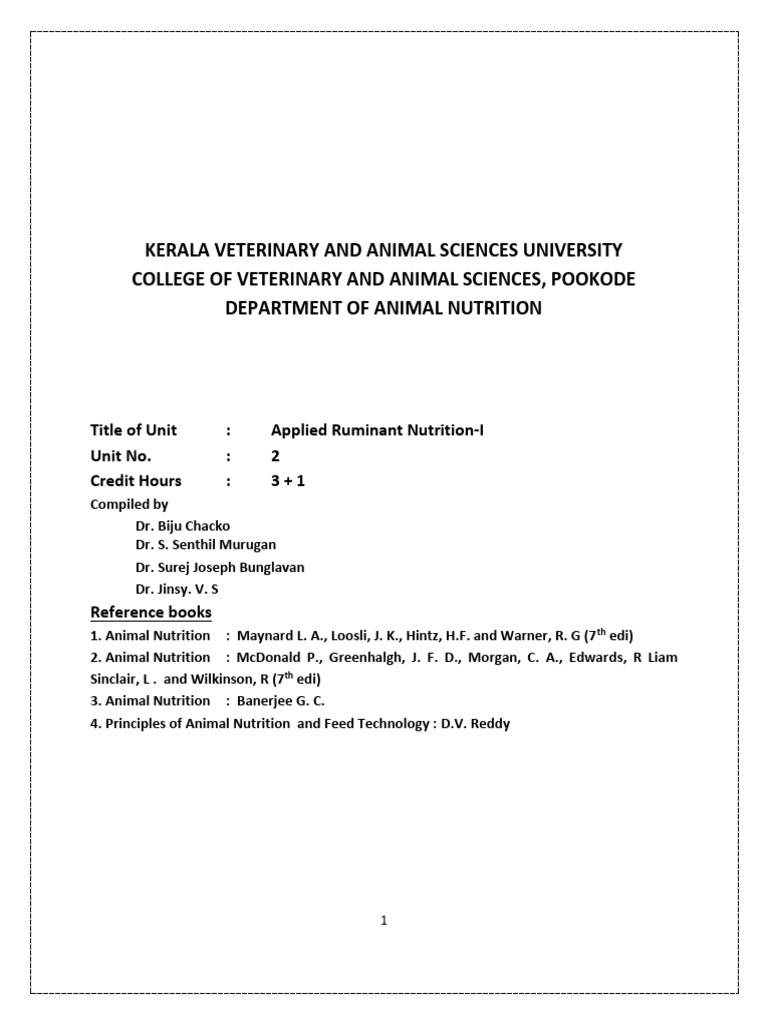 Applied Ruminant Nutrition Overview | PDF | Digestion | Nutrients