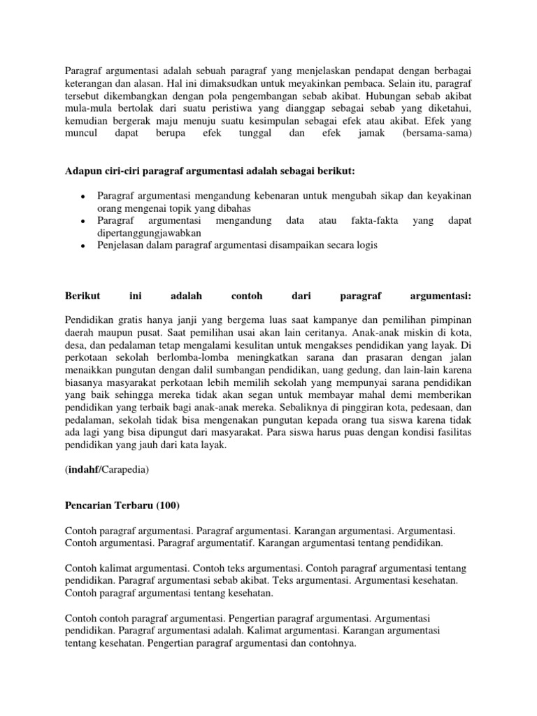 Pengertian Argumentasi Dan Contohnya - Aneka Contoh