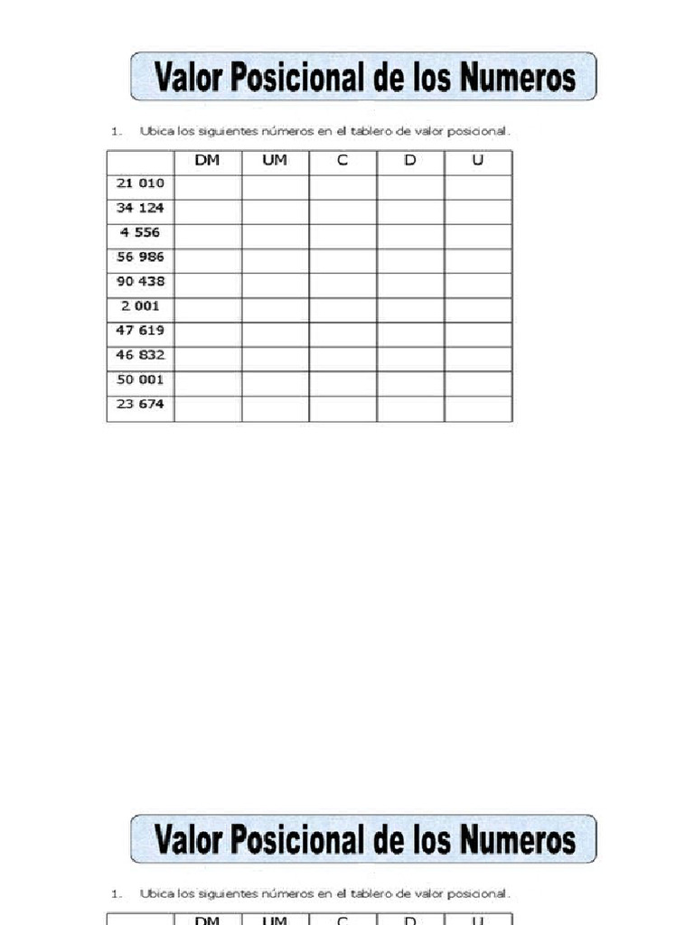 Valor Posicional | PDF