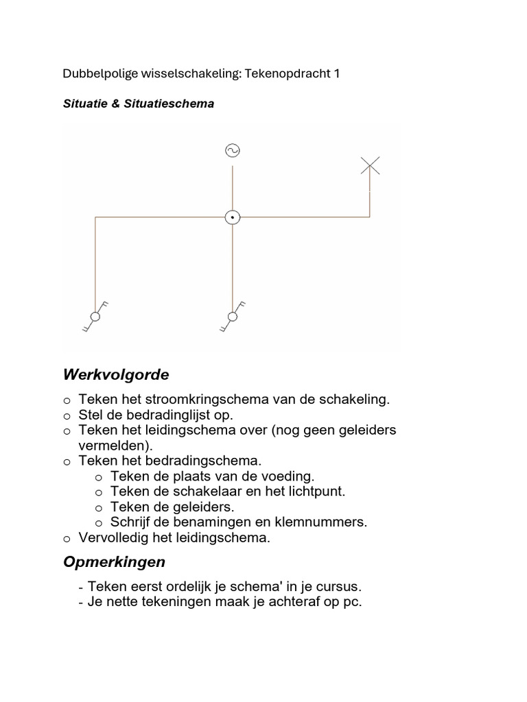 TO1 Dubbelpolige Wisselschakeling | PDF