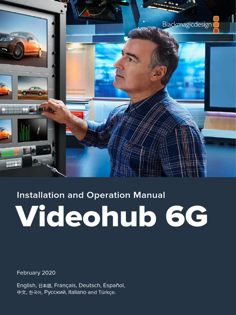 Videohub Manual 6G | PDF | Computer Network | Network Switch