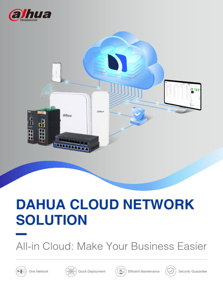 Leaflet Dahua Cloud Network Solution V1.0 en 202403 (RGB) | PDF | Computer Network | Computer ...