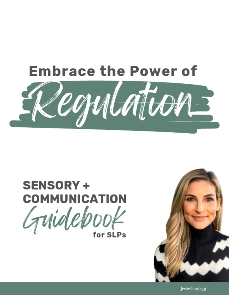Sensory Communication Guide for SLPs | PDF | Autism | Cognition