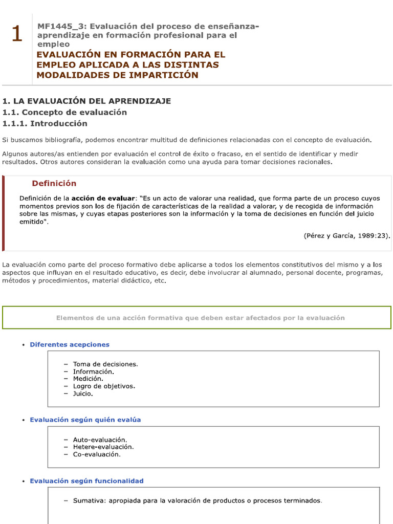 La Evaluación Del Aprendizaje | PDF