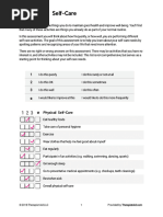 The Self Care Pratice Scale | PDF | Psychology | Behavioural Sciences