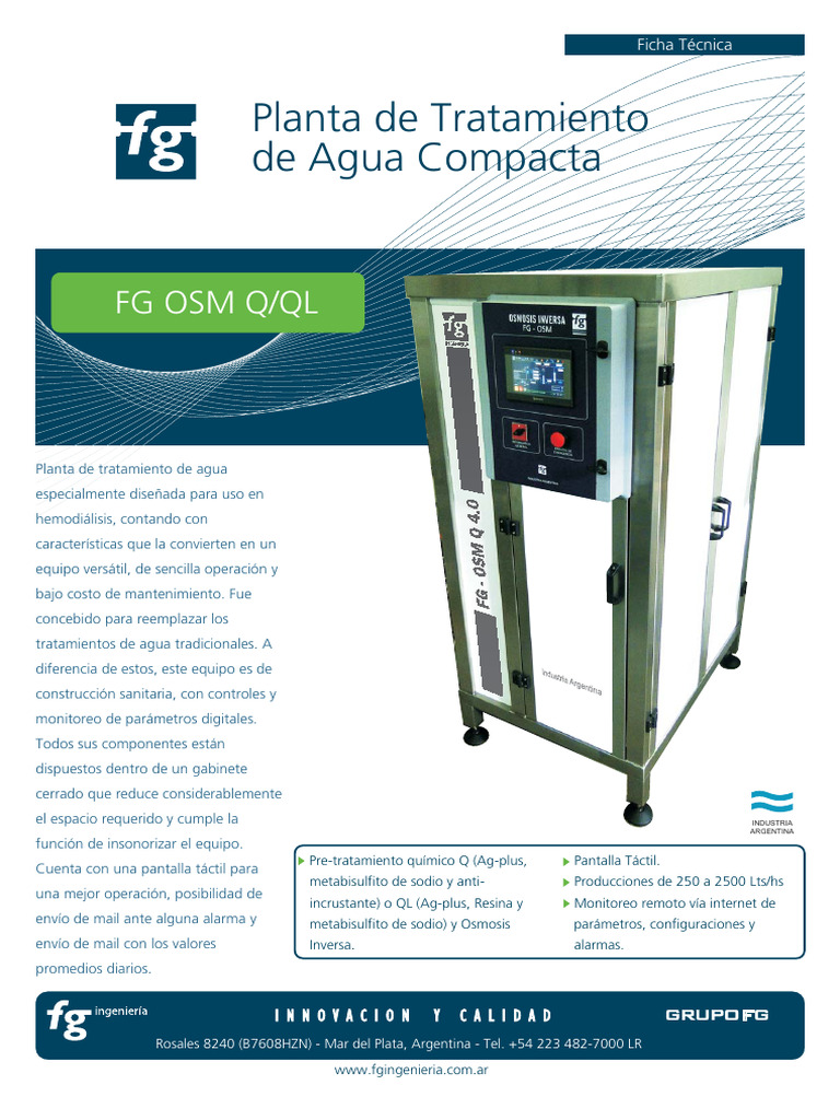 Planta Compacta de Tratamiento de Agua | PDF