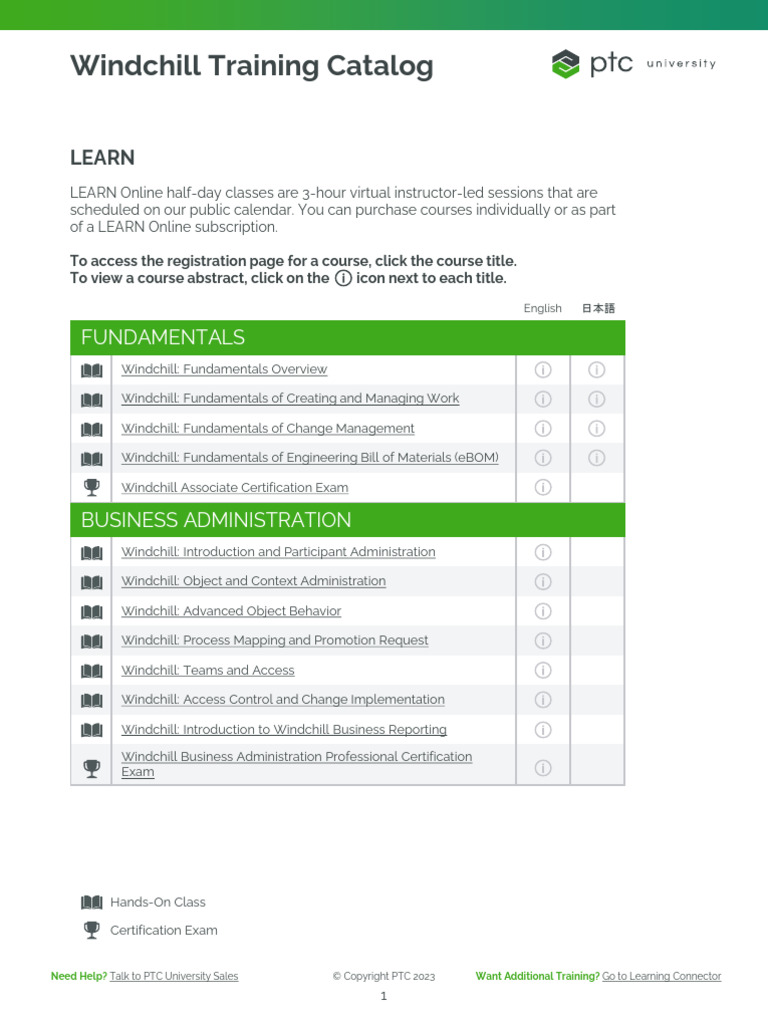 Ptc University Windchill Curriculum En | PDF | Information Technology ...