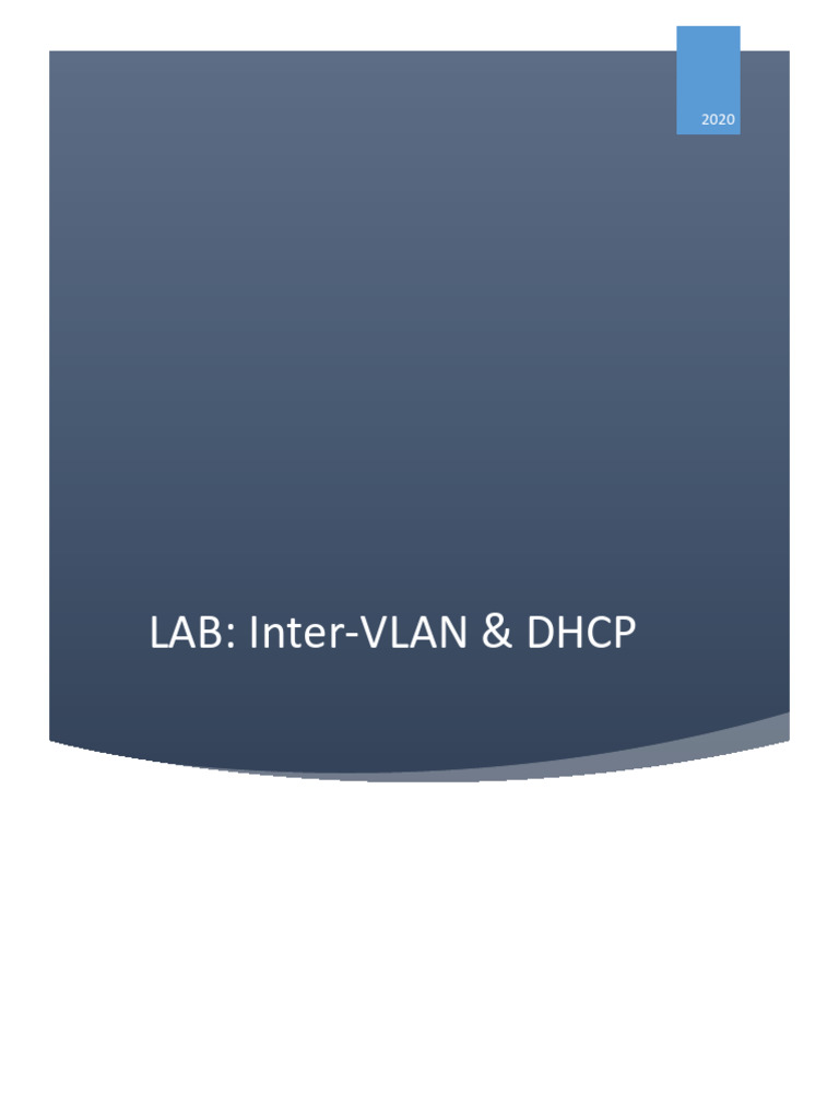 ENG_CCNA_Lab-InterVLAN-DHCP-longbao87 | PDF | Network Switch | Router (Computing)