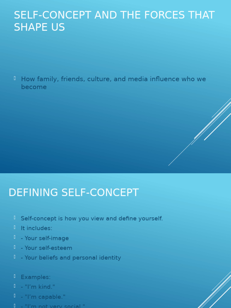 Self - Concept - Lesson - Presentation - V2 Term 2 | PDF | Self Esteem ...