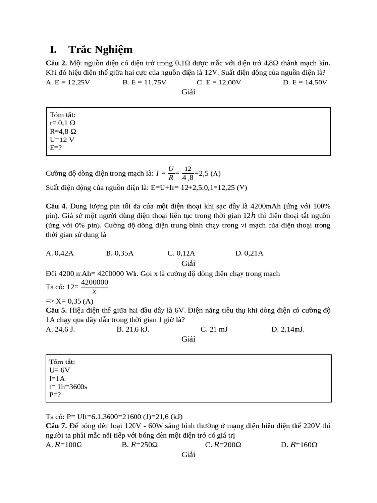 T 2 - S A Bài Ktra Lý | PDF