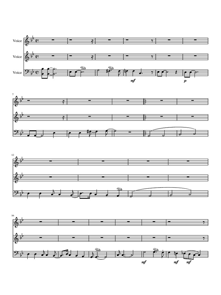 Voice 3-Partitura y Partes | PDF