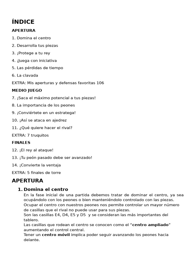 Metodo Enigma | PDF | Aperturas de ajedrez | Estrategia de ajedrez