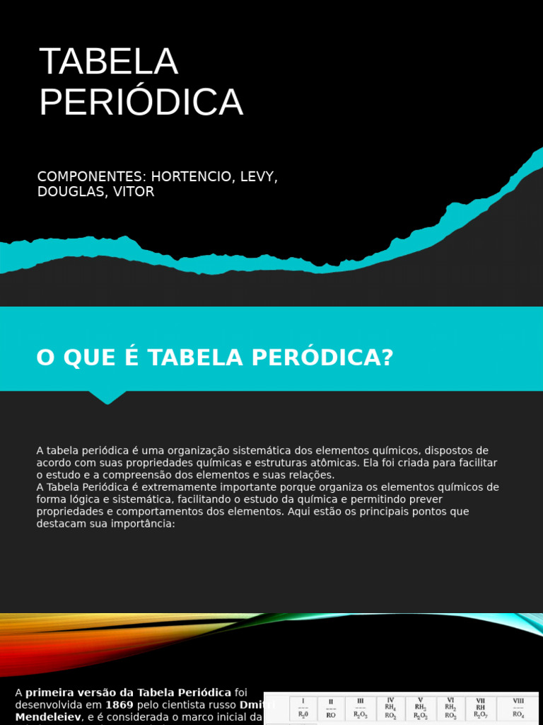 Entenda a Tabela Periódica dos Elementos | PDF | Tabela periódica | Átomos