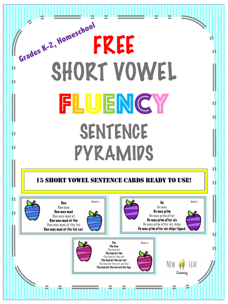 Short Vowel: Sentence Pyramids | PDF | Learning | Human Communication