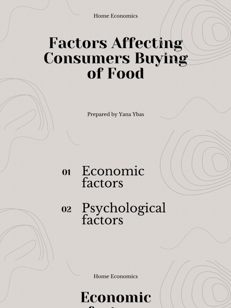 Home Economics Factors Affecting Consumers Buying of Food | PDF