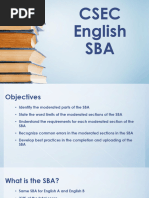 English A Sba Reflections Guide CXC | PDF