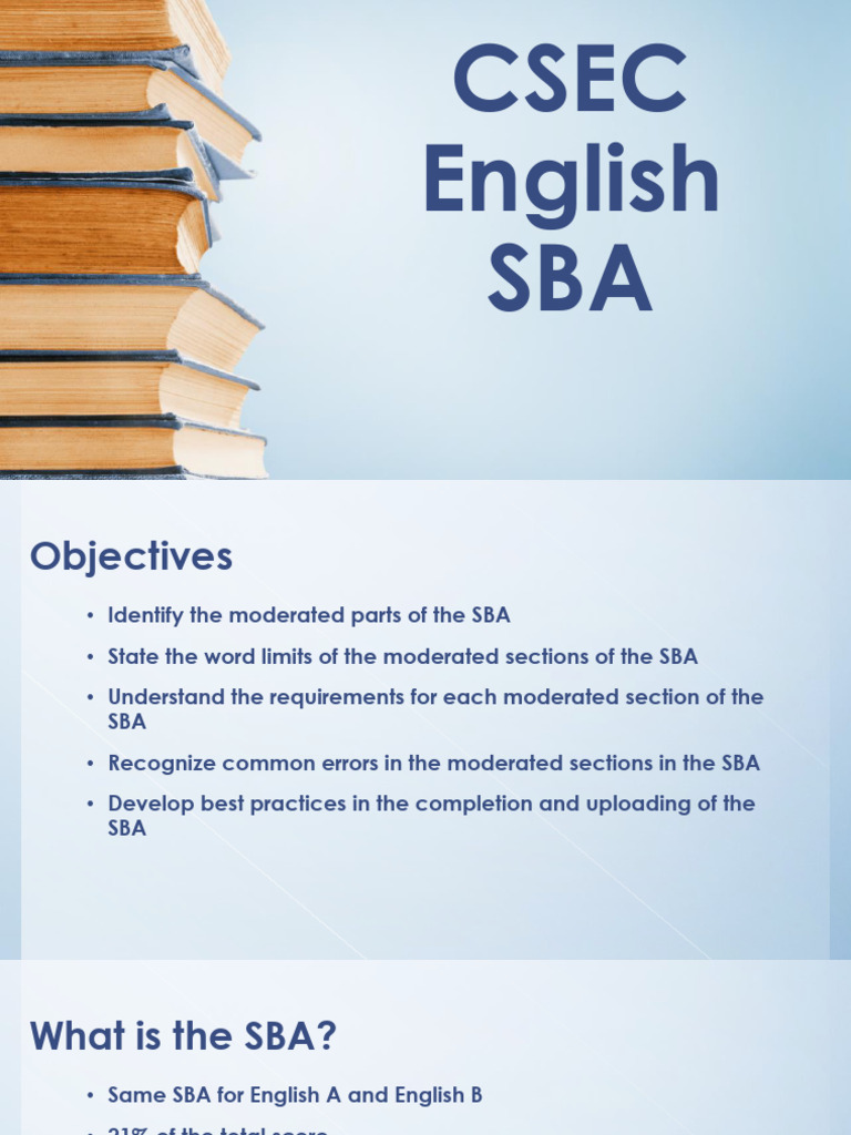 CSEC English SBA 22.08.23 | PDF | Vocabulary | Public Speaking