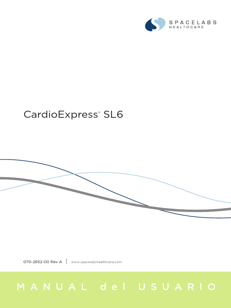 070-2652-00 CardioExpress SL6 Ops Manl (SPA) Rev A NO CE | PDF | USB | Batería recargable