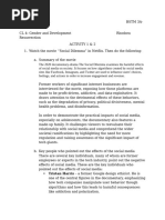 Analyzing "The Social Dilemma" Documentary | PDF | Social Networking ...