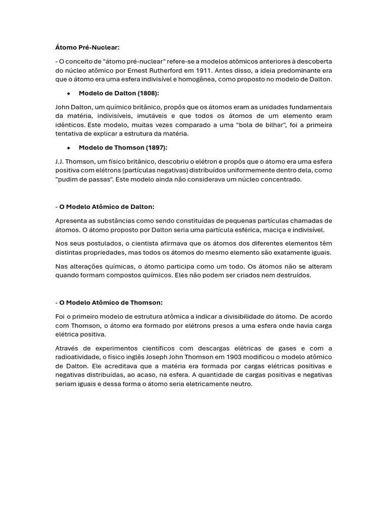 Átomo Pré-Nuclear, Ligação Iônica e Covalente | PDF | Ligação química ...