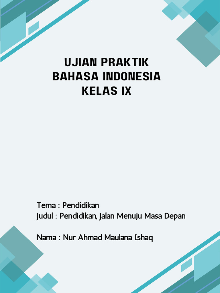 Biru Toska Modern Profesional Cover Modul Ajar Dokumen A4 | PDF