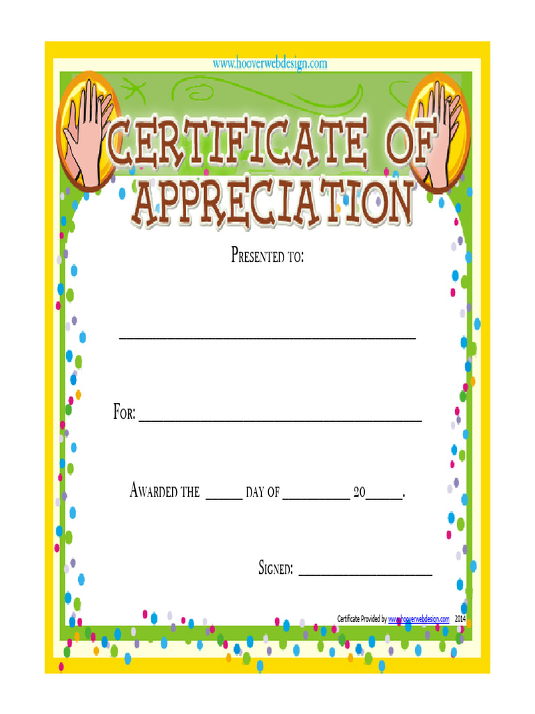 Blank Appreciation Awards Final | PDF