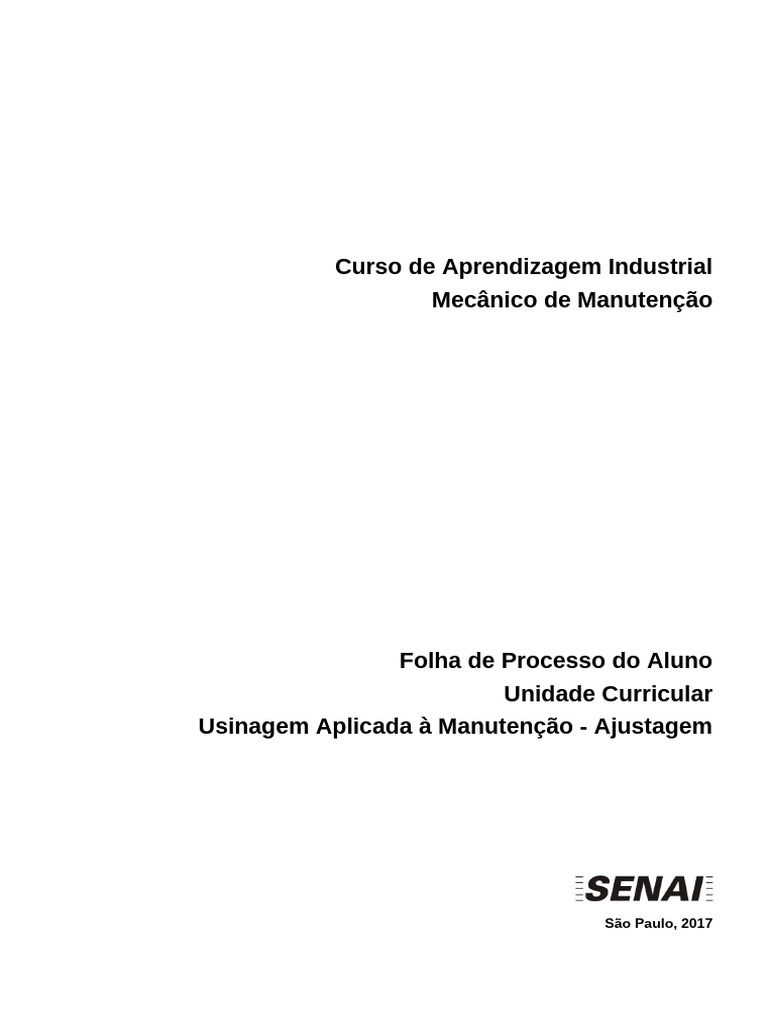 USINAGEM - FOLHA DE PROCESSO - 2019-Atualizada | PDF