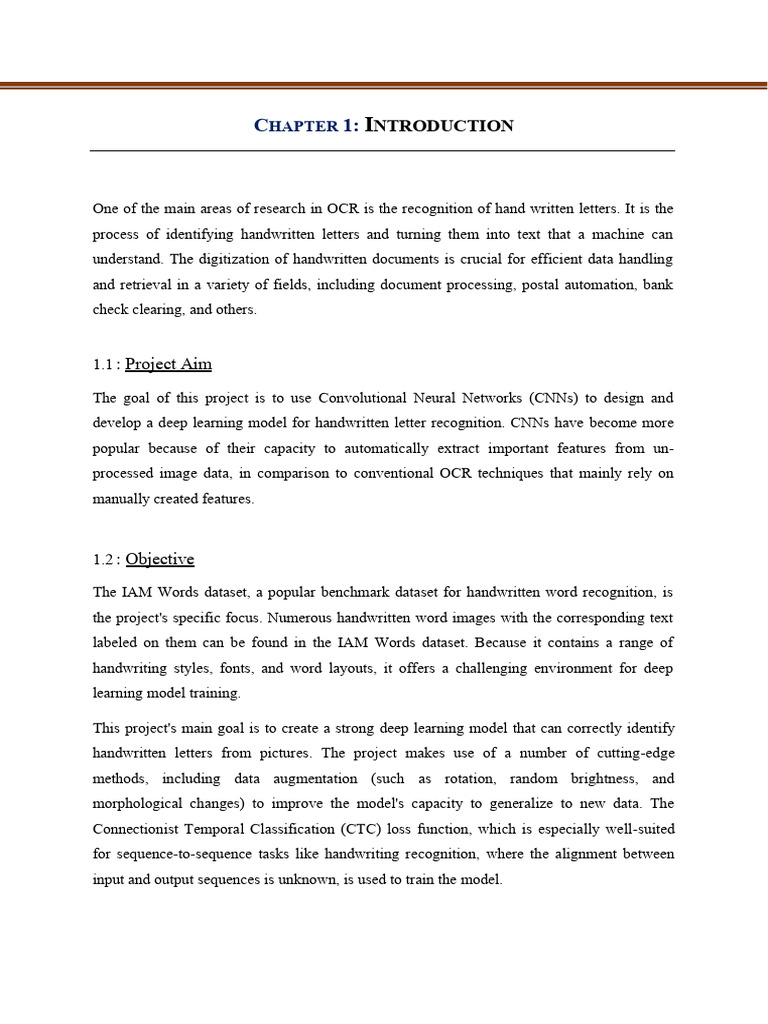Hand Written Letter Recognition | PDF | Deep Learning | Optical ...