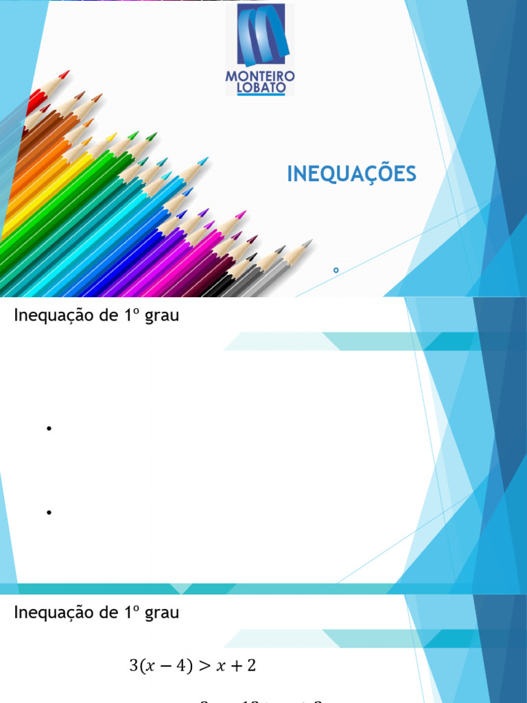 Inequações Do 1 Grau | PDF