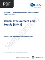 CIPS L4M6 V5.0 Mock Test | PDF | Procurement | Supply Chain