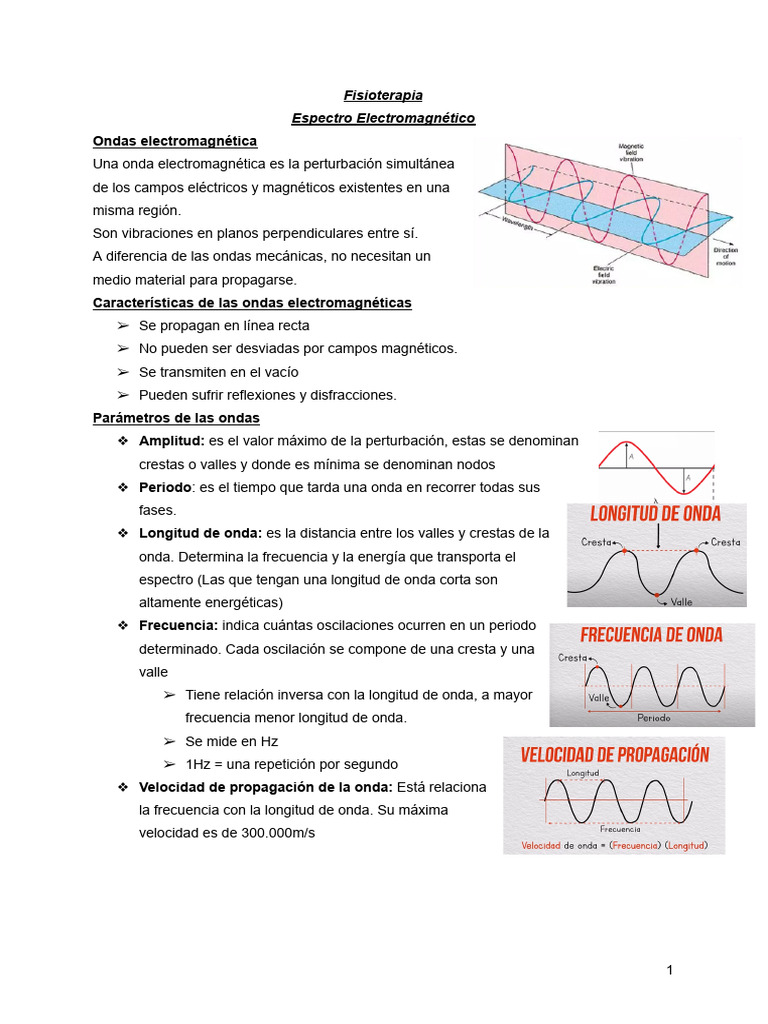 Espectro Electromagnetico | PDF | Radiación electromagnética | Olas