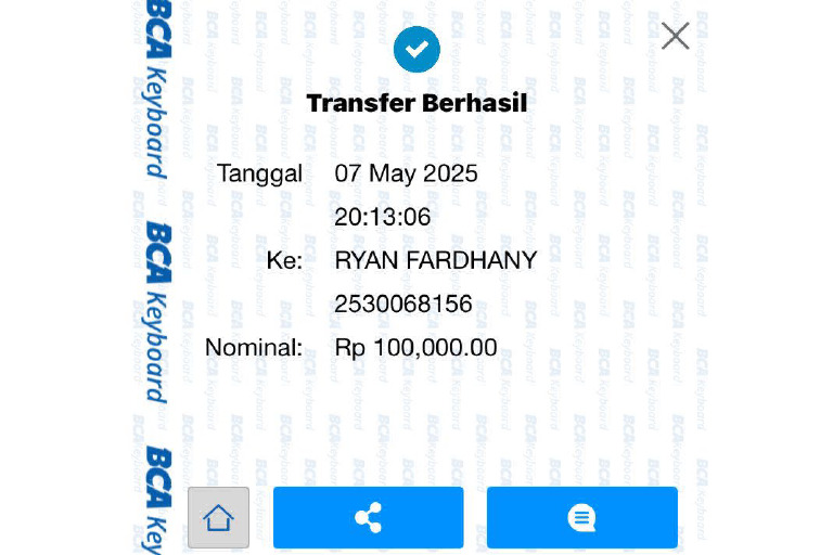 Bukti Transfer BCA | PDF