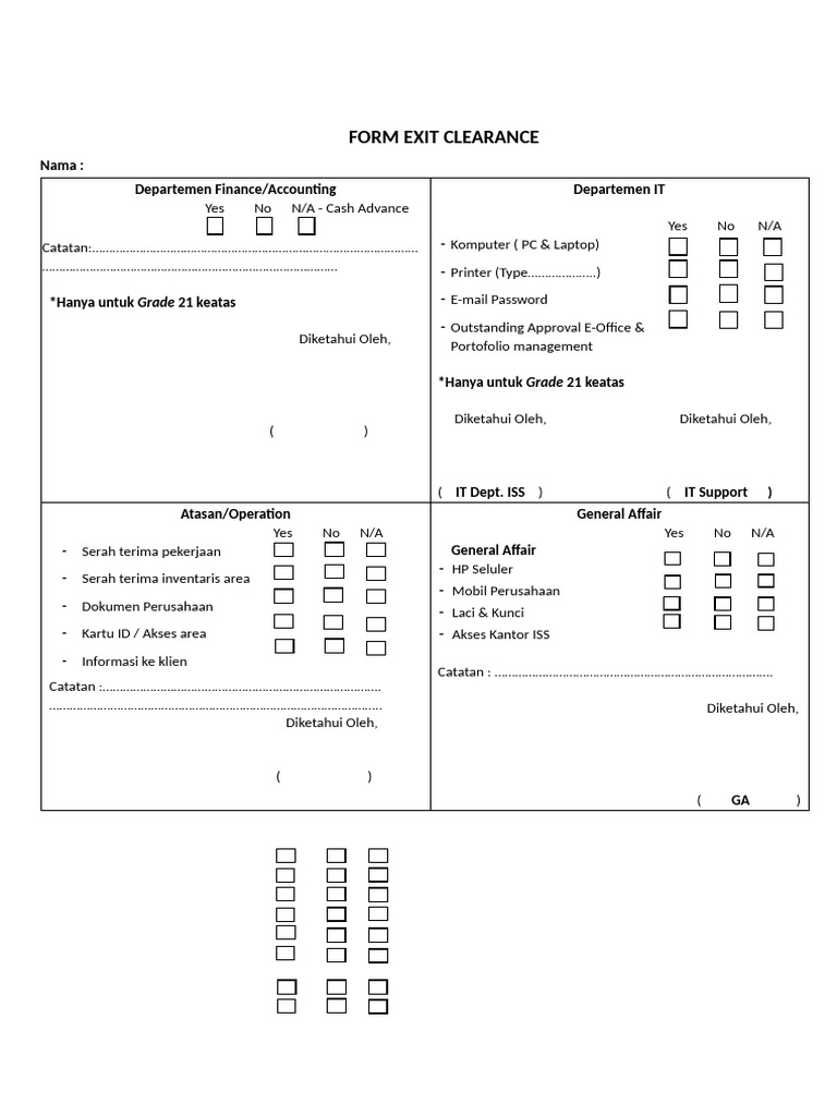 Exit Clearance New Januari 2024 (16022024) | PDF