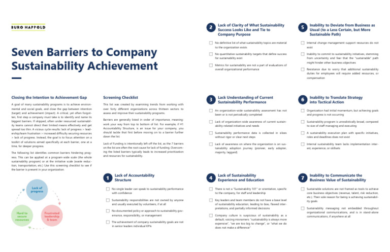 Seven-Barriers-to-Company-Sustainability-Achievement-1 | PDF ...