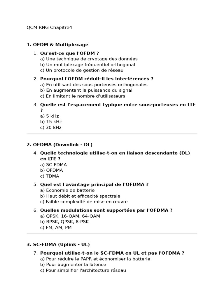 QCM RNG | PDF | Orthogonal Frequency Division Multiplexing | Radio